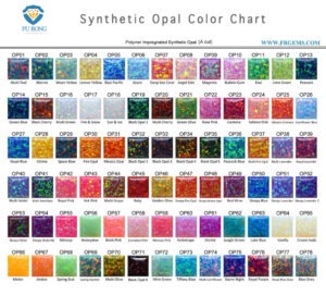 SYNTHETIC OPAL COLOR CHART