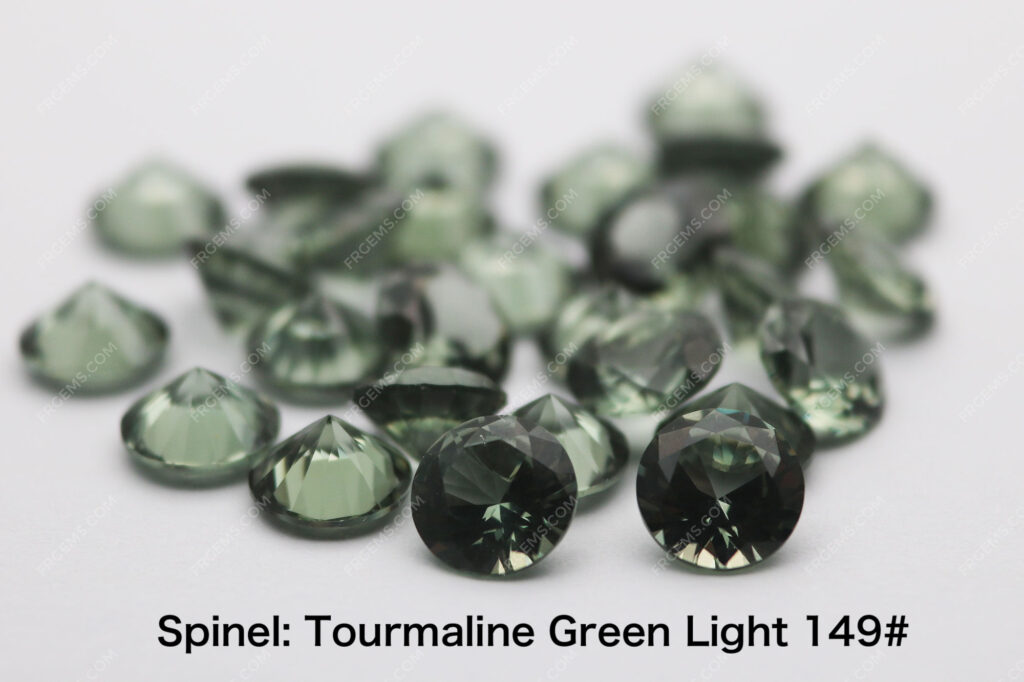 Lab created Synthetic green tourmaline Green Spinel Gemstones wholesale ...