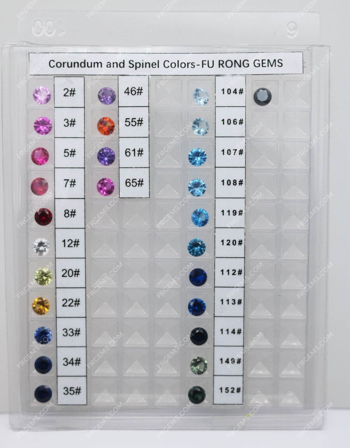 CORUNDUM COLOR CHART