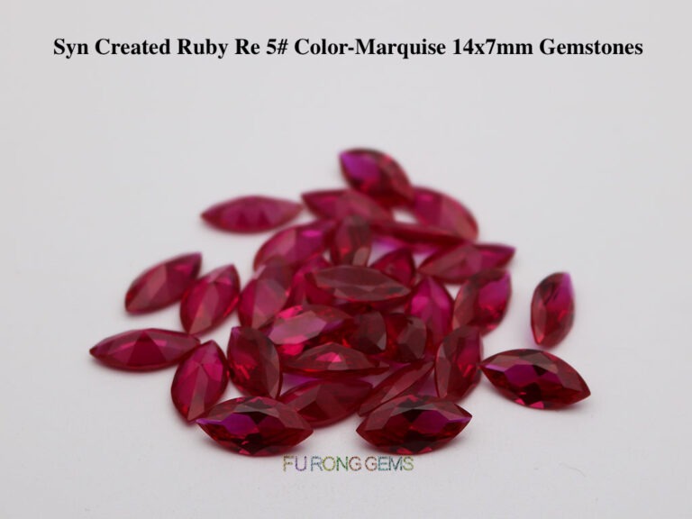 Lab Created Synthetic Ruby Red 5# Corundum Gemstones China Suppliers ...