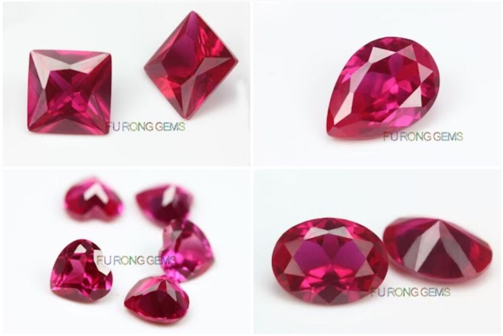 Lab Created Synthetic Ruby Red 5# Corundum Gemstones China Suppliers ...