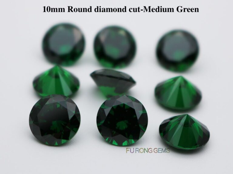 Cubic Zirconia emerald green colored Loose CZ green stones China ...