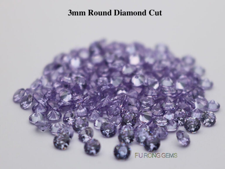 Cubic Zirconia Lavender Color Round Loose CZ Stones China Wholesale and ...