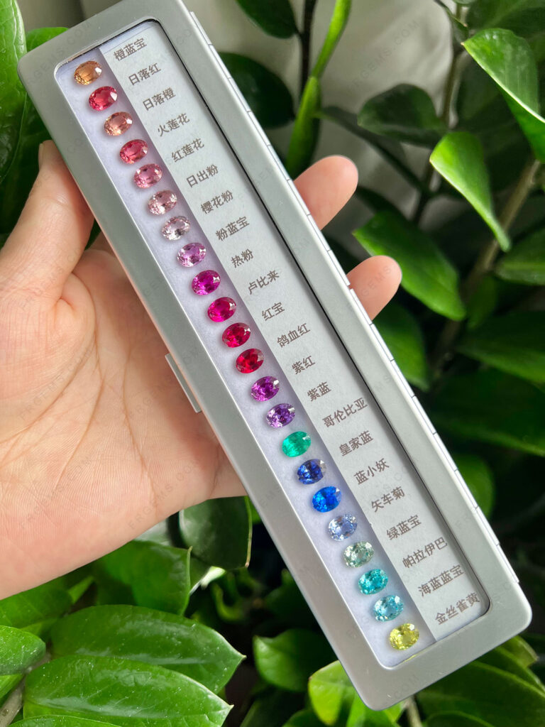 LAB GROWN GEMSTONES COLOR CHART