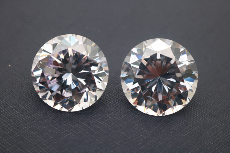 Large size Cubic Zirconia AAA Quality White Clear color Round diamond ...